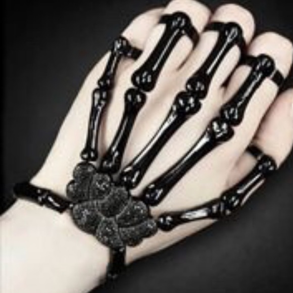 Accessories | Skeleton Hand Bone Talon Claw Skull Bracelet Cuff | Poshmark